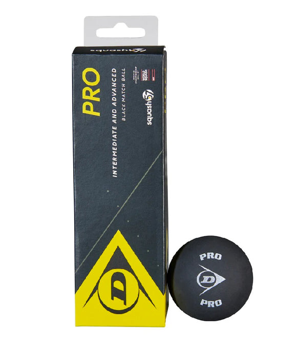 Dunlop Squash 57 (Racketball) Black Match Ball – Game Set & Match